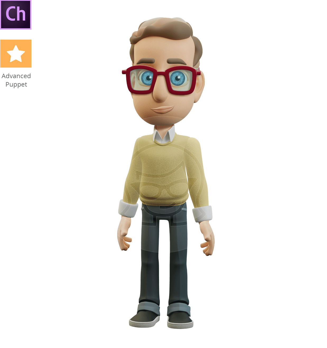Smart 3D Boy Character Animator Puppet | GraphicMama Smart 3D Boy Character Animator Puppet | GraphicMama